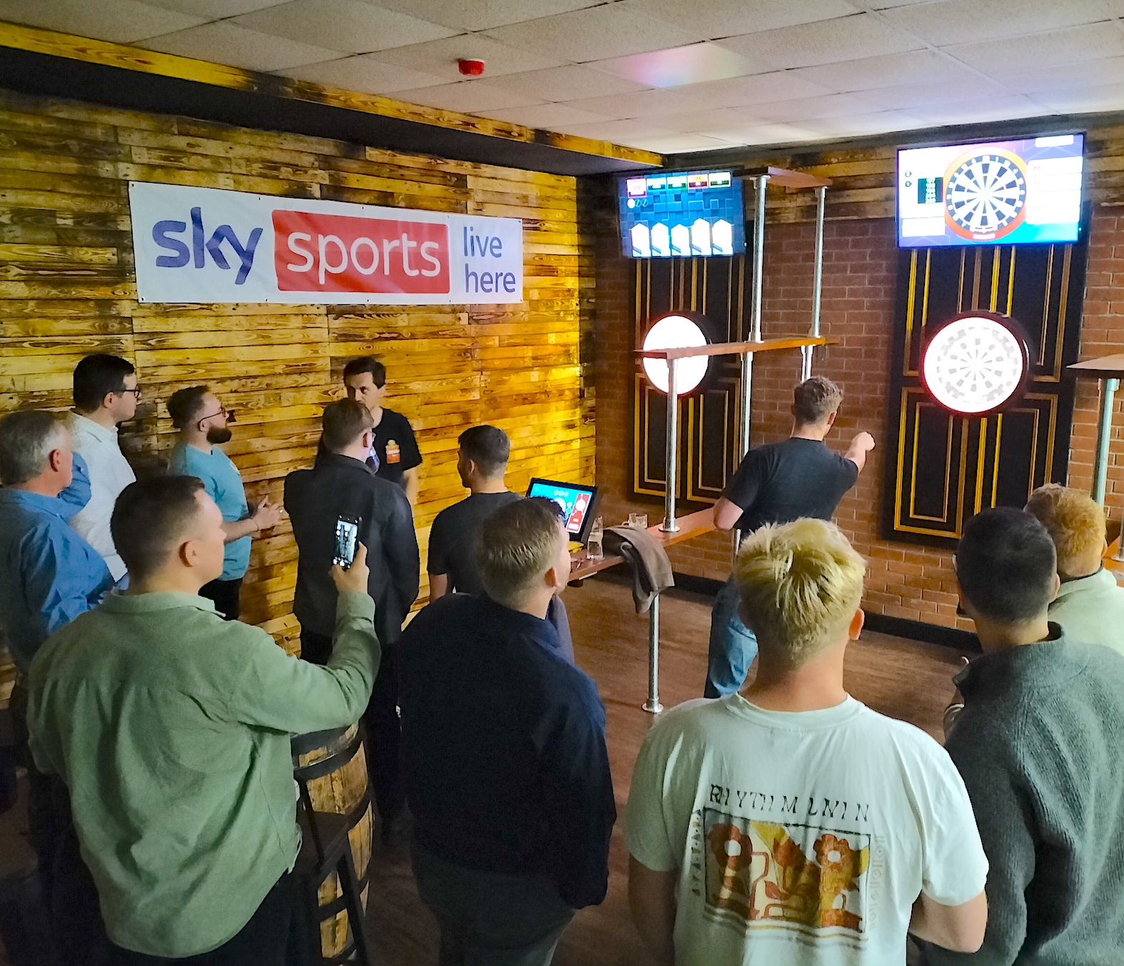 How the interactive darts works at Back Nine Golf in Otley
